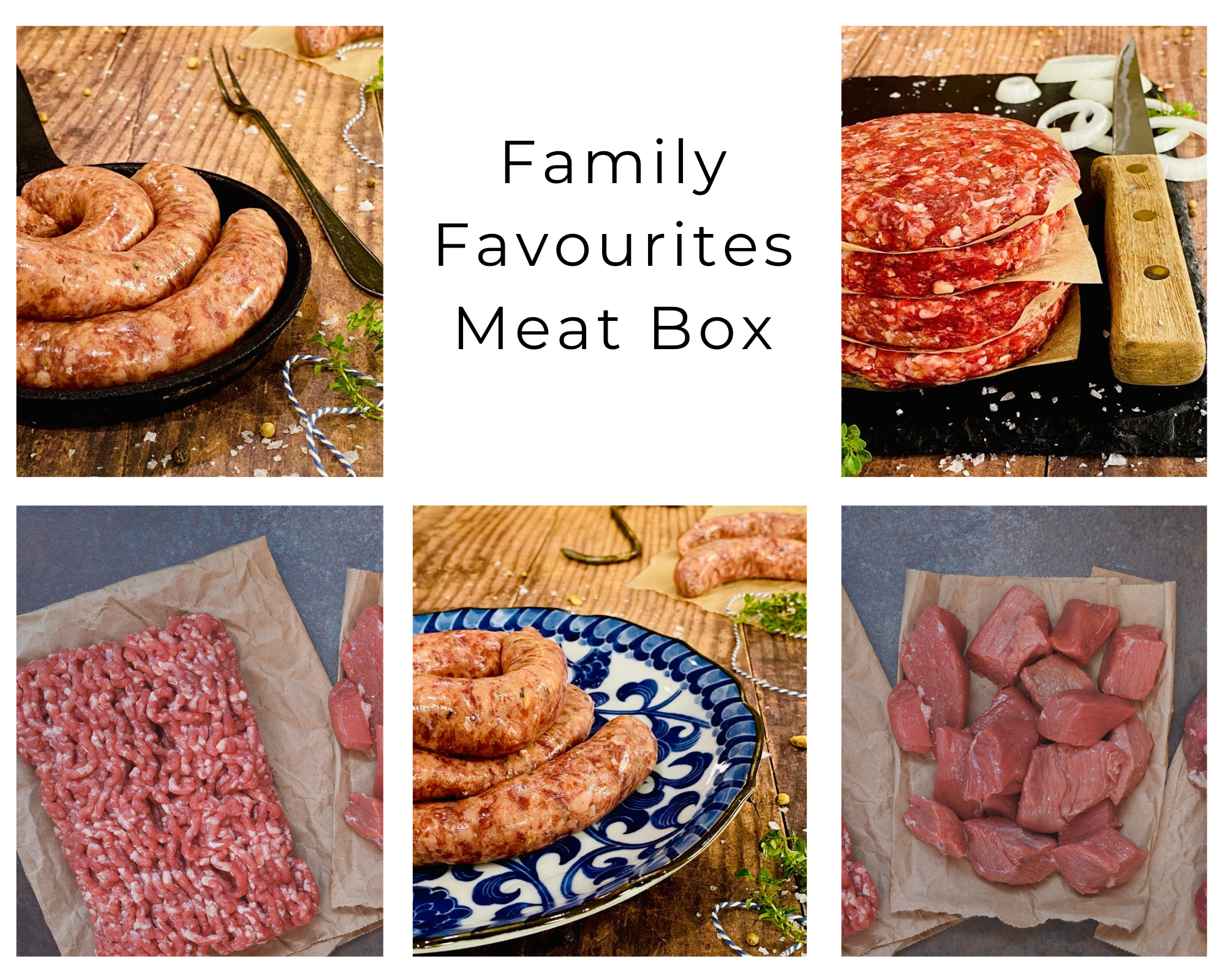 Family Favourites Meat Box - with free delivery – Castlescreen Farm